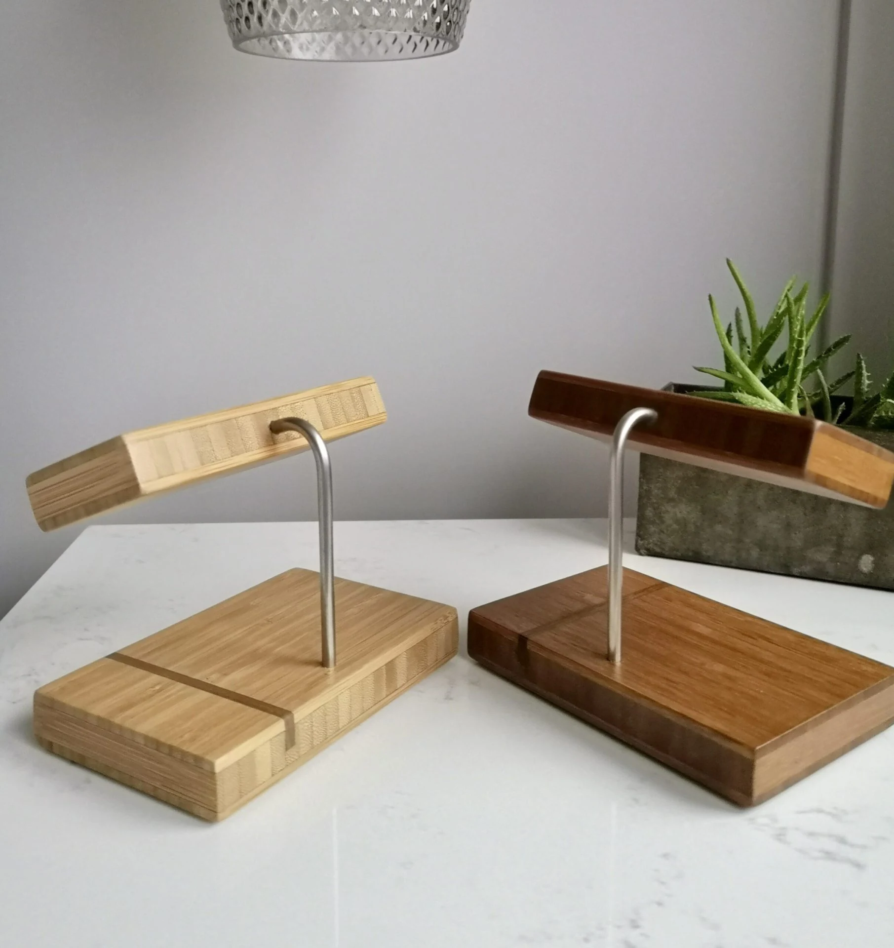 Bamboo Double Watch Stand - Oscar & Digby